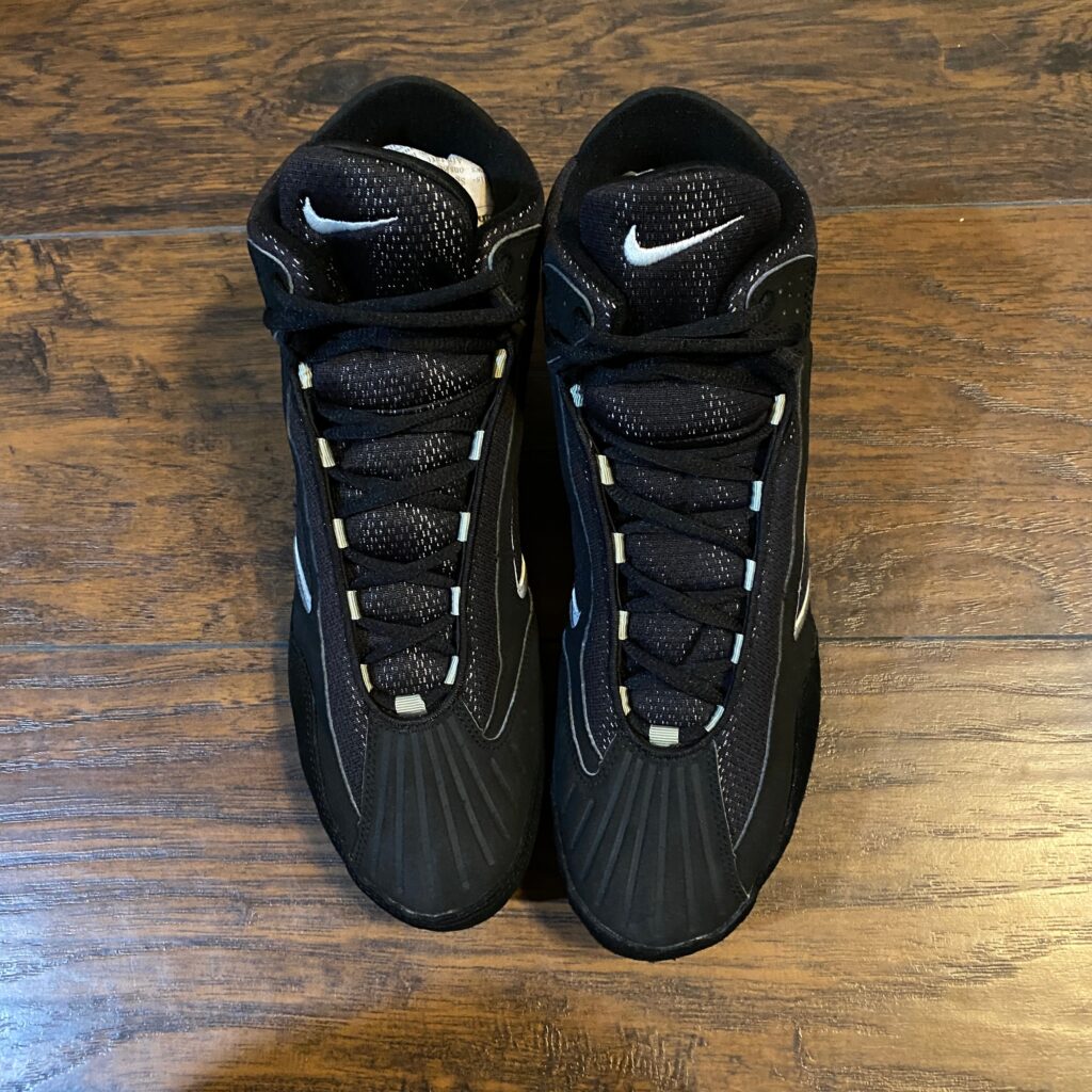 Nike Takedown 2 Wrestling Shoes | Black and White Colorway
