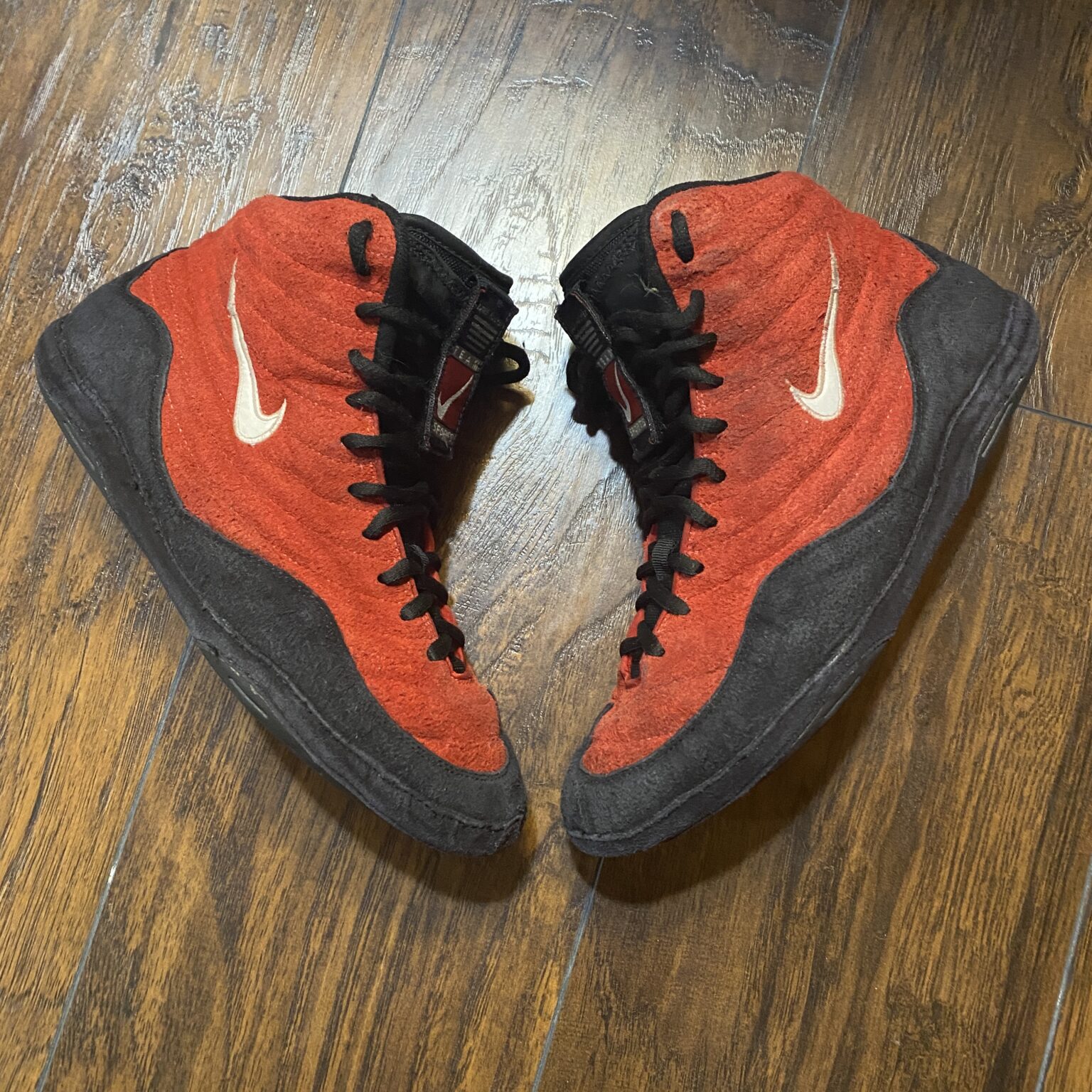 Nike Black and White Takedown 5 Wrestling Shoes | Rare Wrestling Shoes