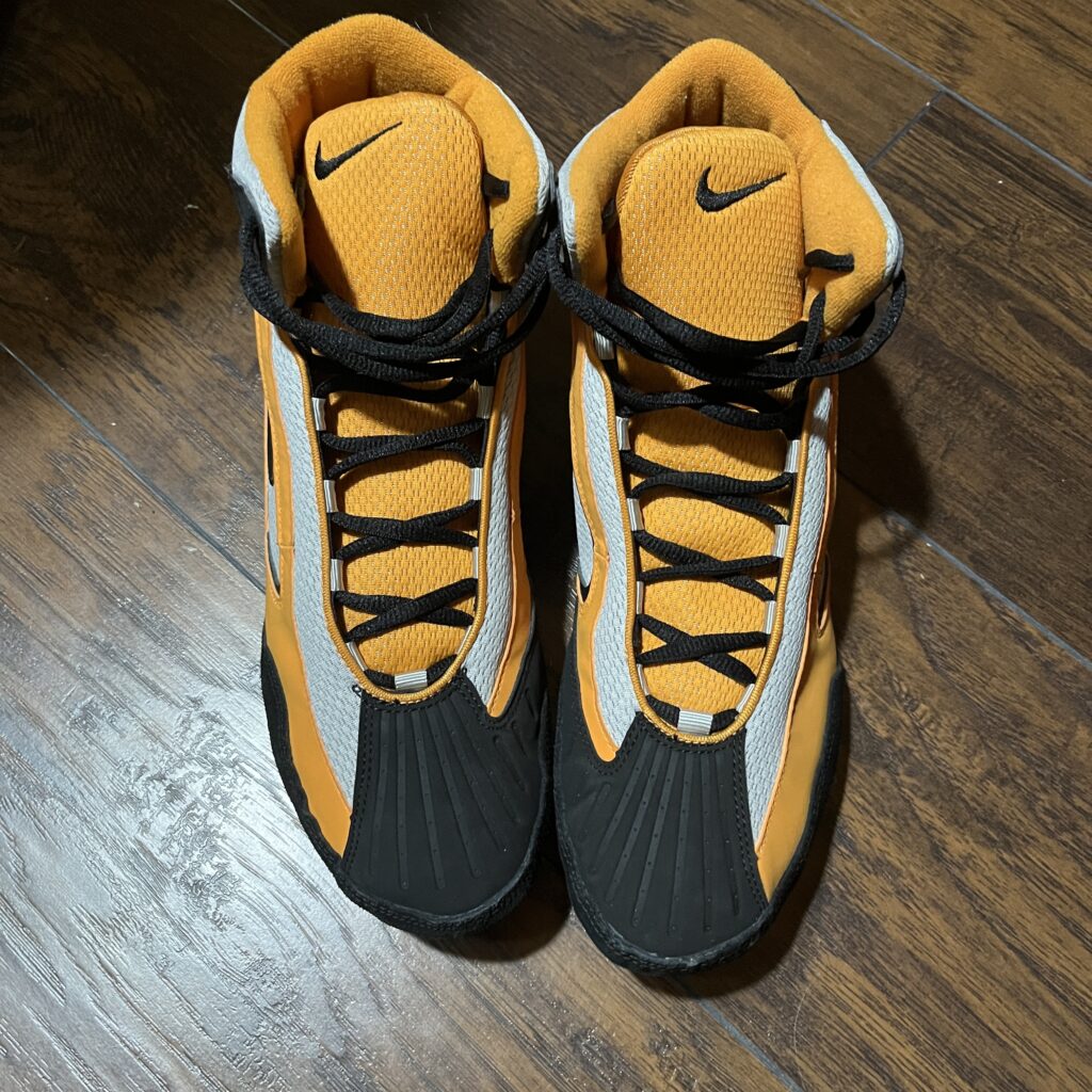 Nike Orange and Black Takedown 2 Wrestling Shoes | Rare Wrestling Shoes