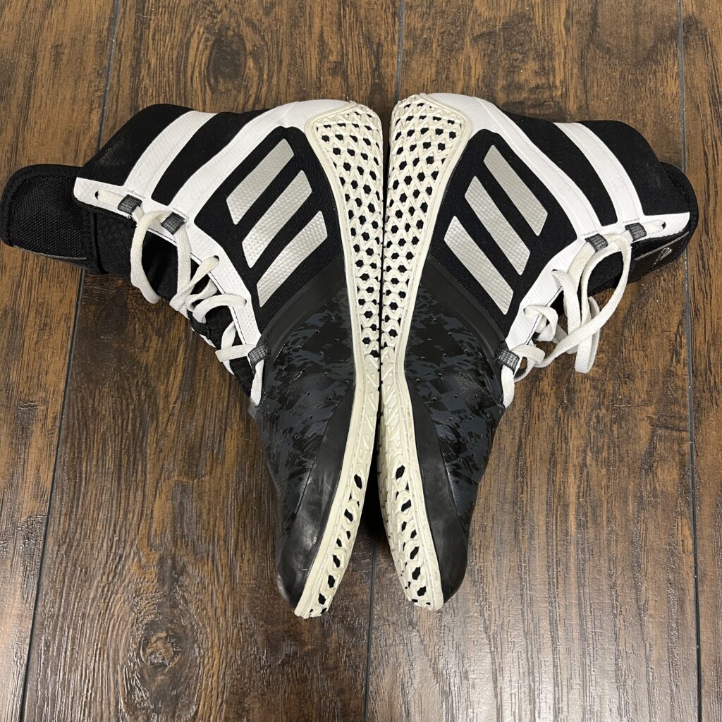 Adidas Black and White Flying Impact Wrestling Shoes