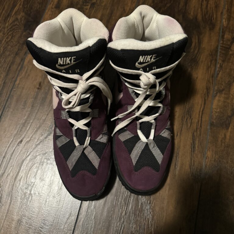 Nike Sample Purple, Black, Grey and White Air Reversal Wrestling Shoes ...